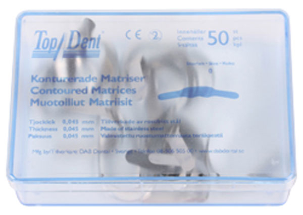 TD Kont. matriser 0 Premolar Bilat 50stk