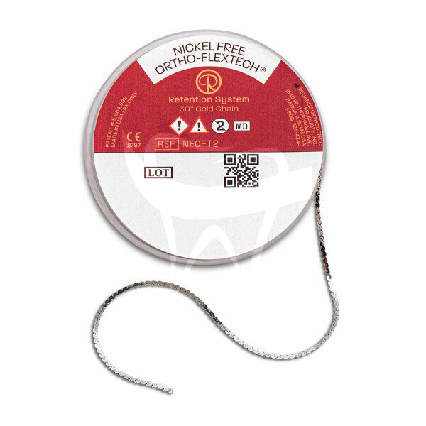 RE NFOFT2 NiTi Free Ortho-Flextech Gold-Chain 30"